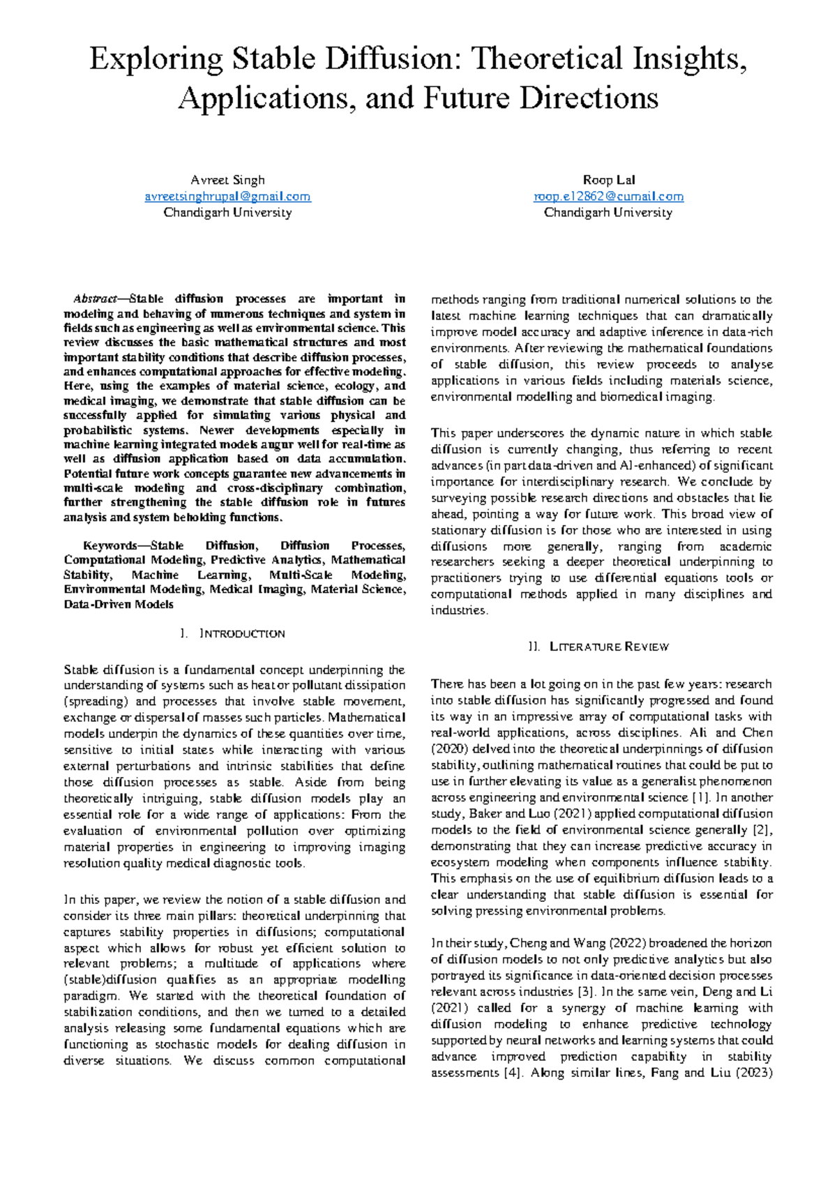 Exploring Stable Diffusion Theoretical Insights Applications and Future ...