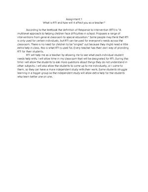 EDU 190 chapter 4 assignment - Chapter 4 Assignment How do educators define IDD? (Include ...