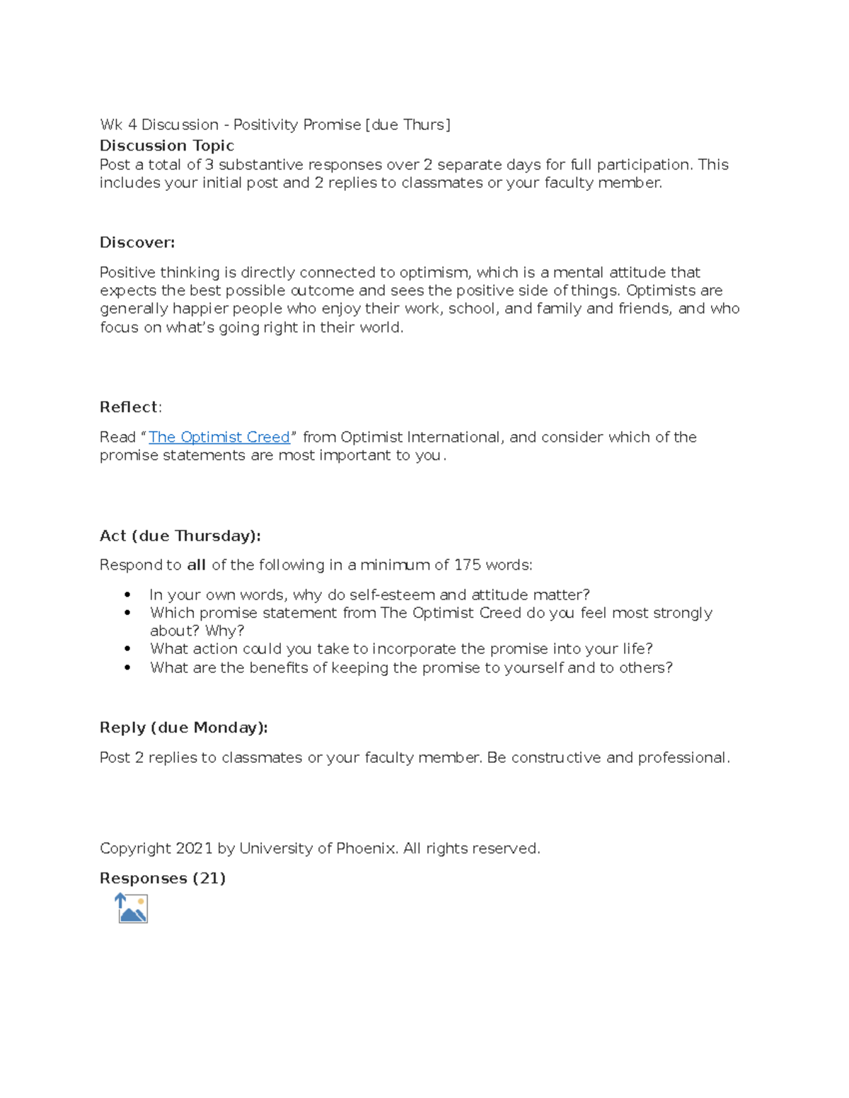 Week 4 discussion post assignment 1 - Copy - Wk 4 Discussion ...
