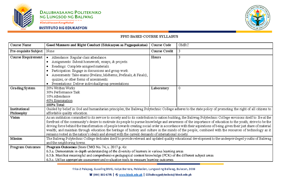 GMRC Good Manners and Right Conduct Edukasyon sa Pagpapakatao ...