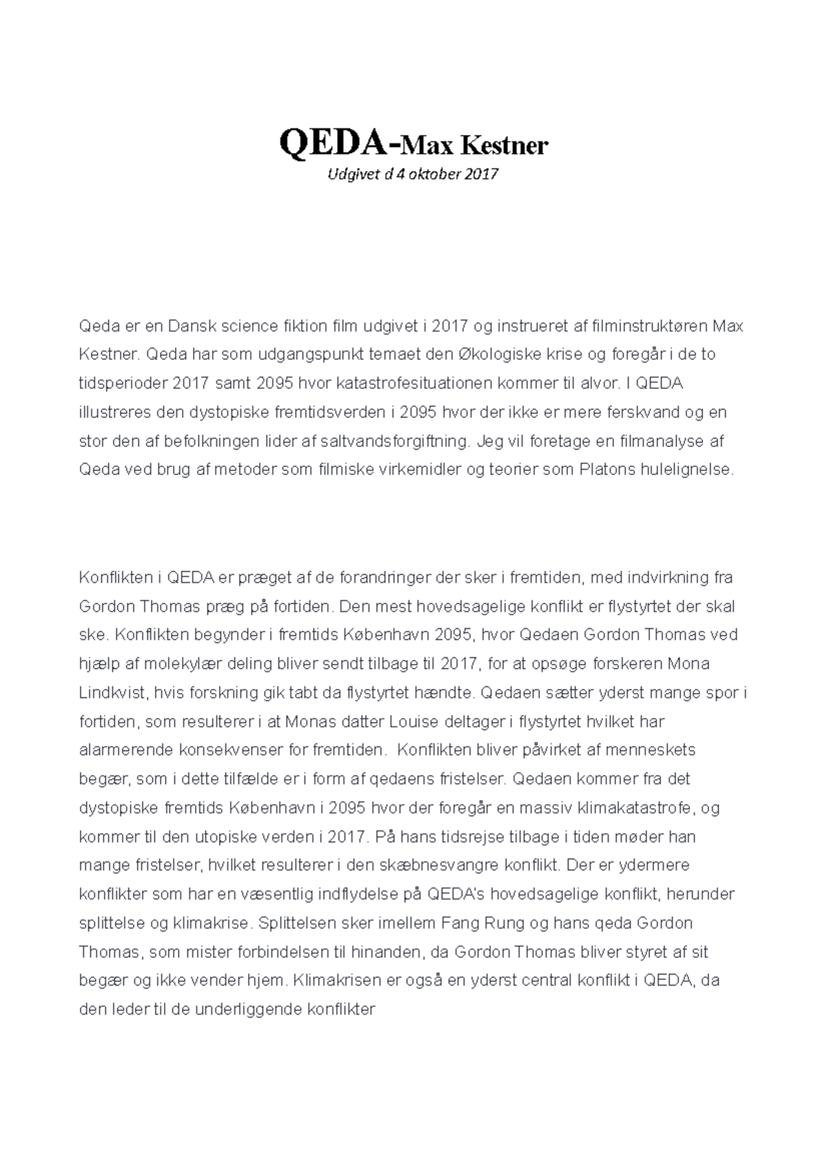 QEDA dansk analyse 3g - QEDA-Max Kestner Udgivet d 4 oktober 2017 Qeda ...