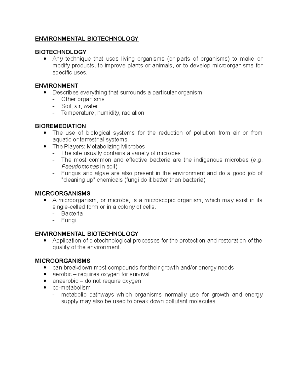 GEE1-Environmental Biotechnology - ENVIRONMENTAL BIOTECHNOLOGY ...