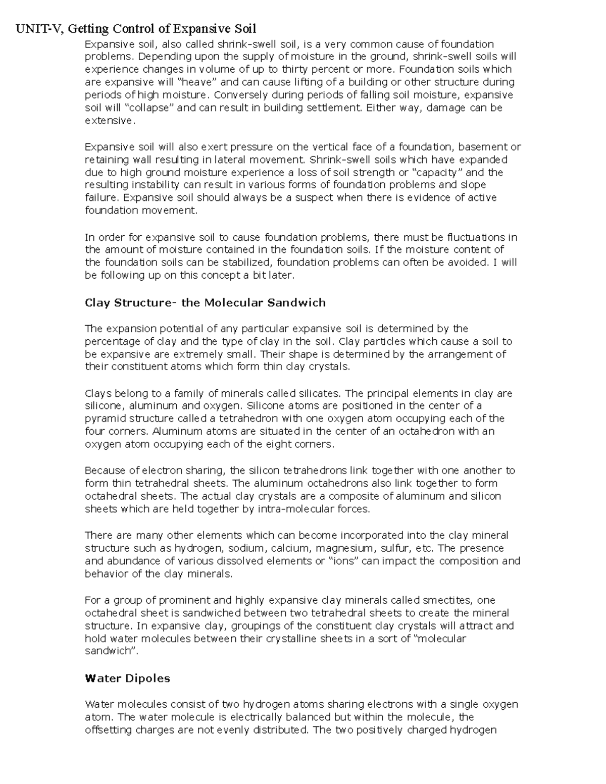 Advanced Foundation Engineering chapter - UNIT-V, Getting Control of ...