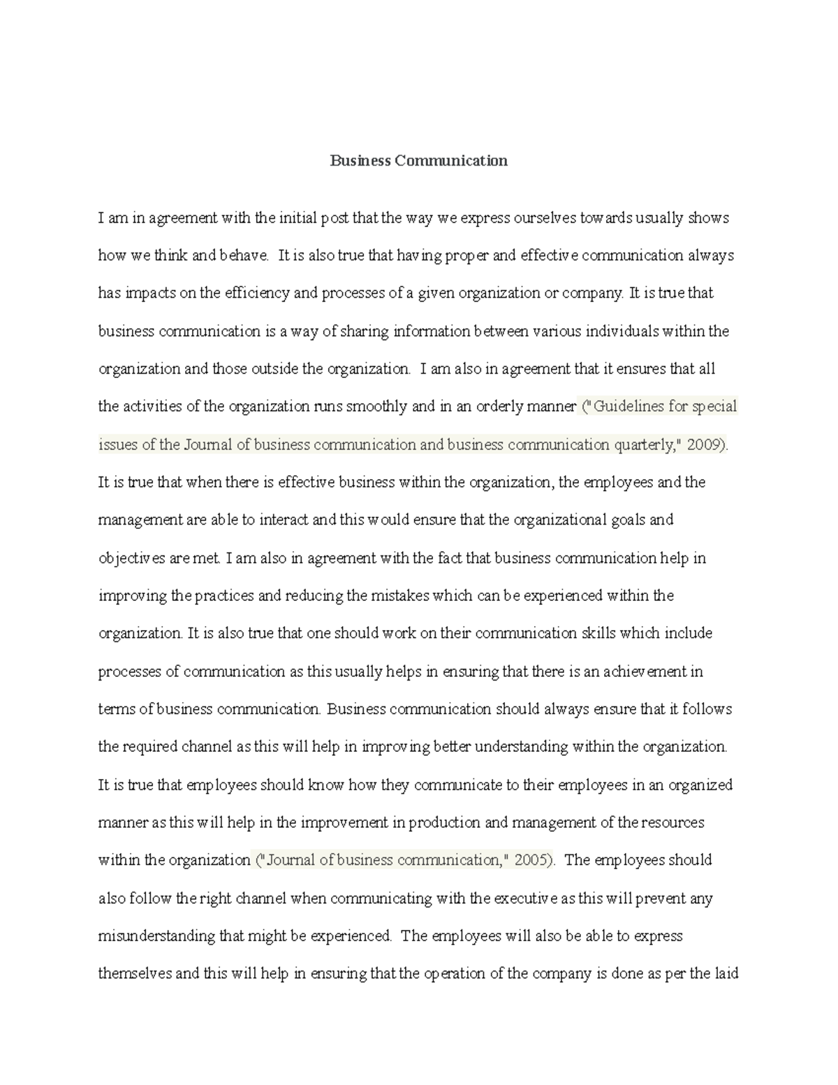 Business Communication - It is also true that having proper and ...