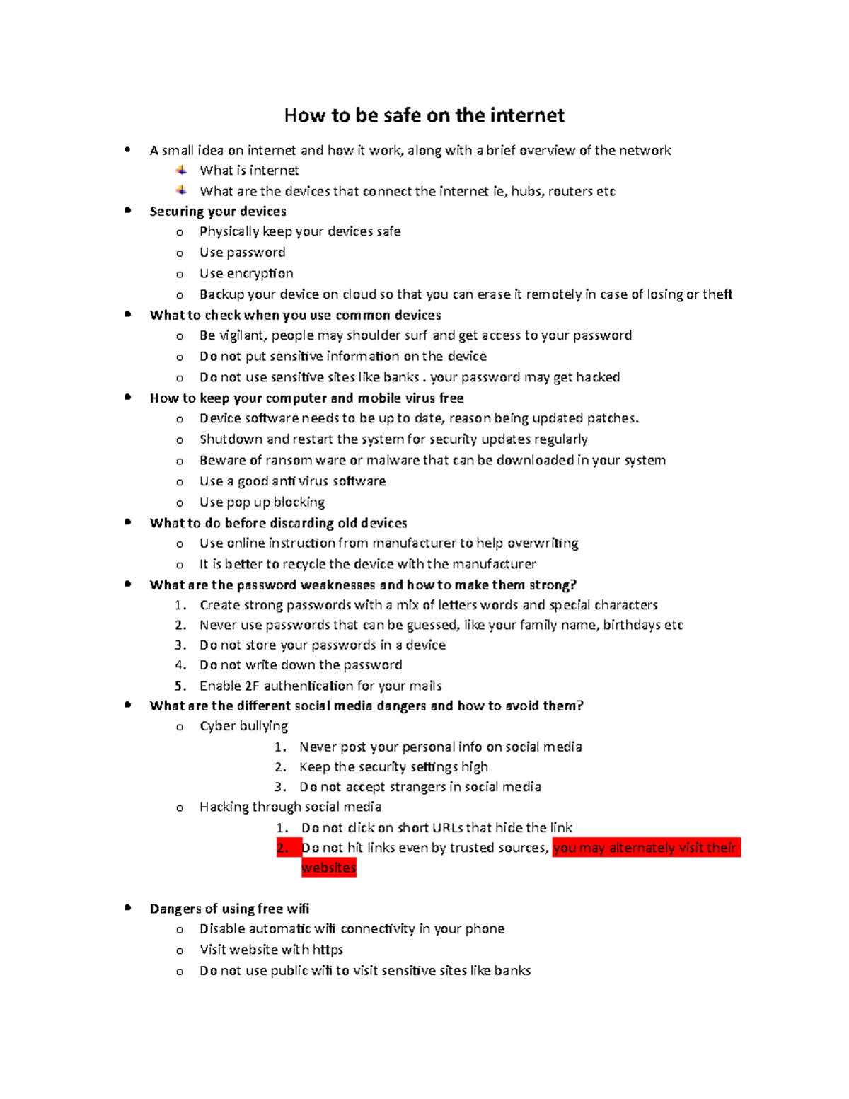 2. Internet Safety (how to be safe on the internet) - How to be safe on ...