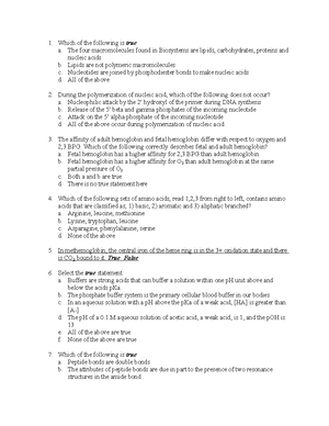 Hemoglobin and pH worksheet - MF-1 Questions A patient with an ...