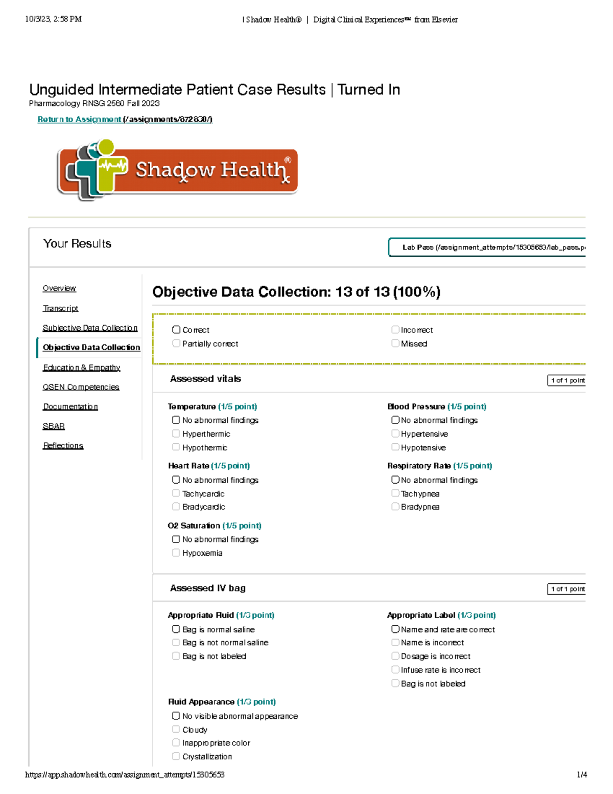 23-10-03 Objective DATA - Unguided Pharmacology Pt - Edward Carter ...