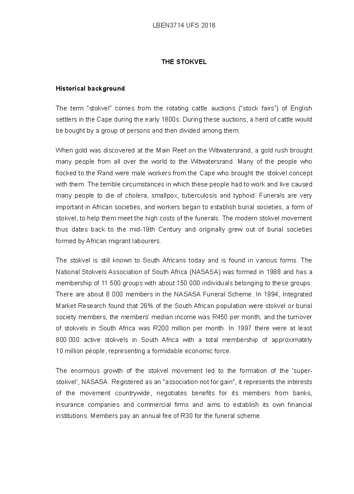 Stokvels 2016 E PRACTICAL TASKS TOGETHER WITH PRACTICALS EXAMPLES - THE ...