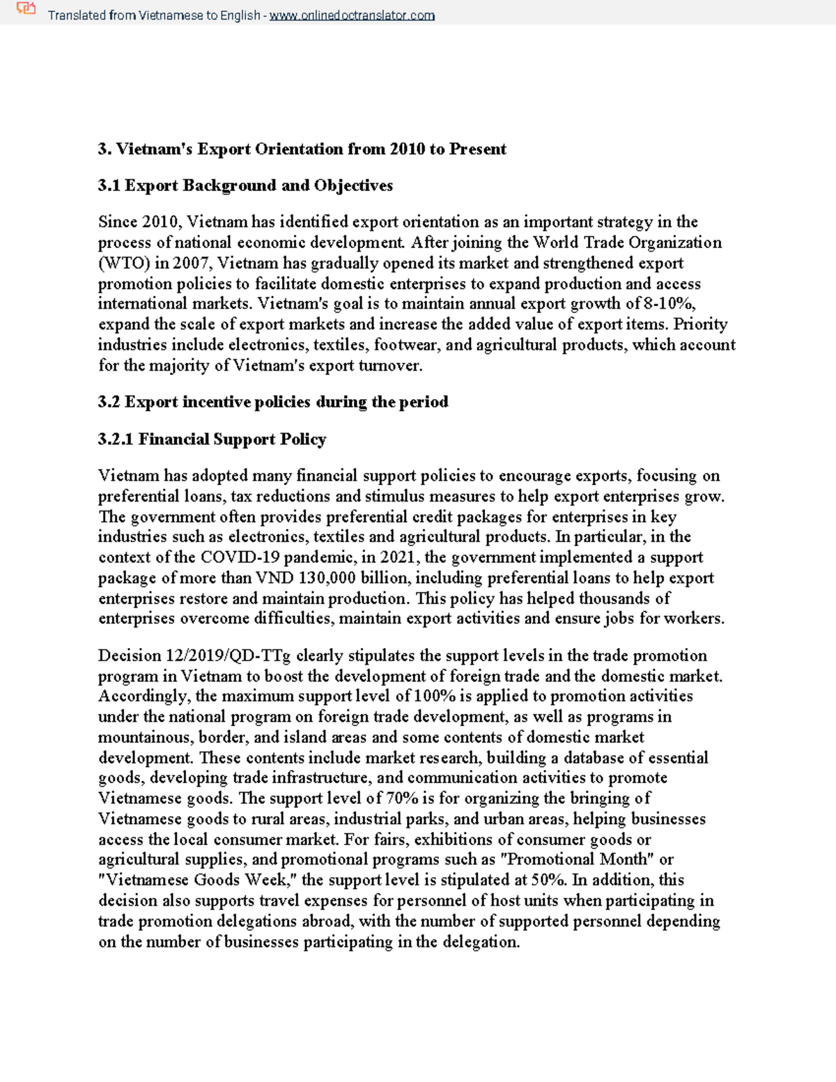 3-4 KTPT - practice 3-4 KTPT - Vietnam's Export Orientation from 2010 ...