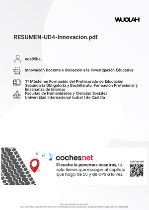 Ud3 inno doc ini inv bg - Master del profesorado de secundaria - Máster en Formación del ...