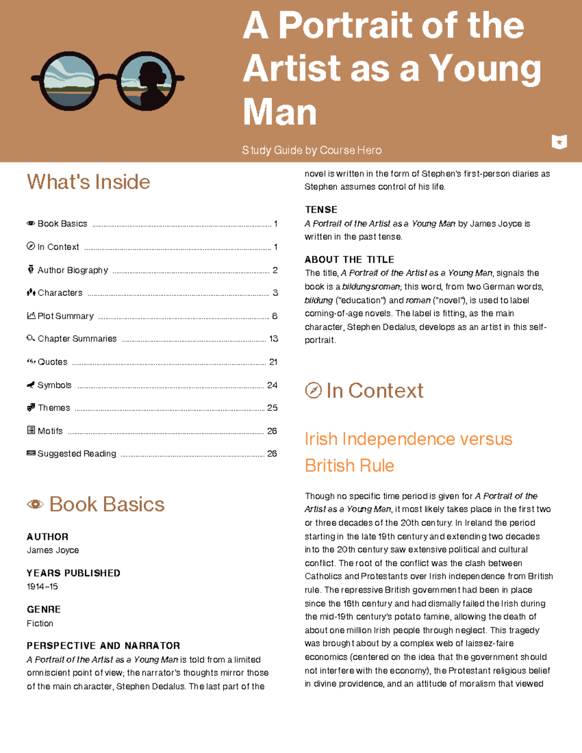 James Joyce's A Portrait of the Artist as a Young Man - A Portrait of ...