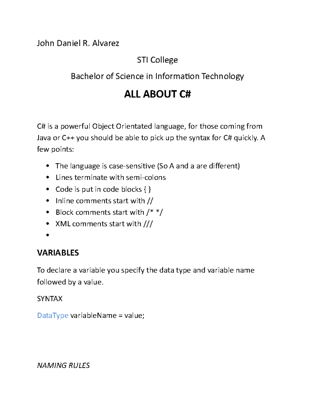 All About C# - This will help your C# programming skills. I provided ...