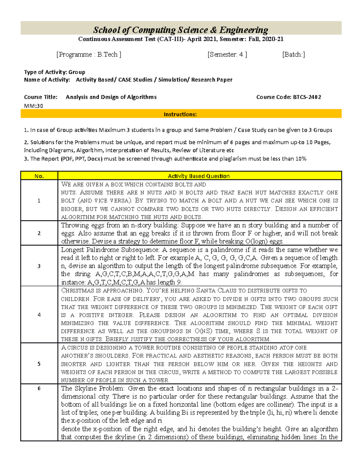 Cat-3 paper - School of Computing Science & Engineering Continuous ...