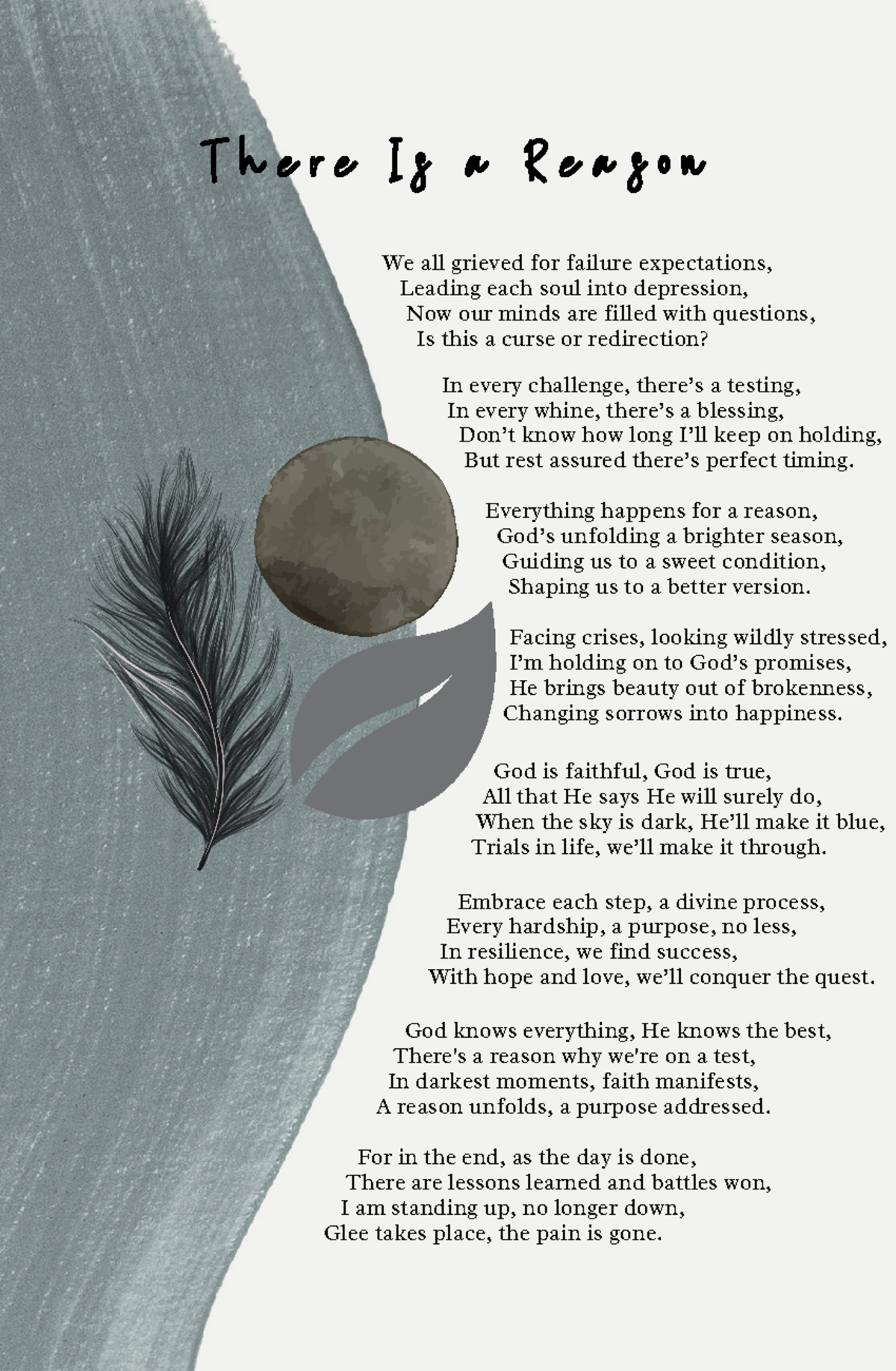 Activity in CPAR Poem - Poem - T h e r e I s a R e a s o n We all ...