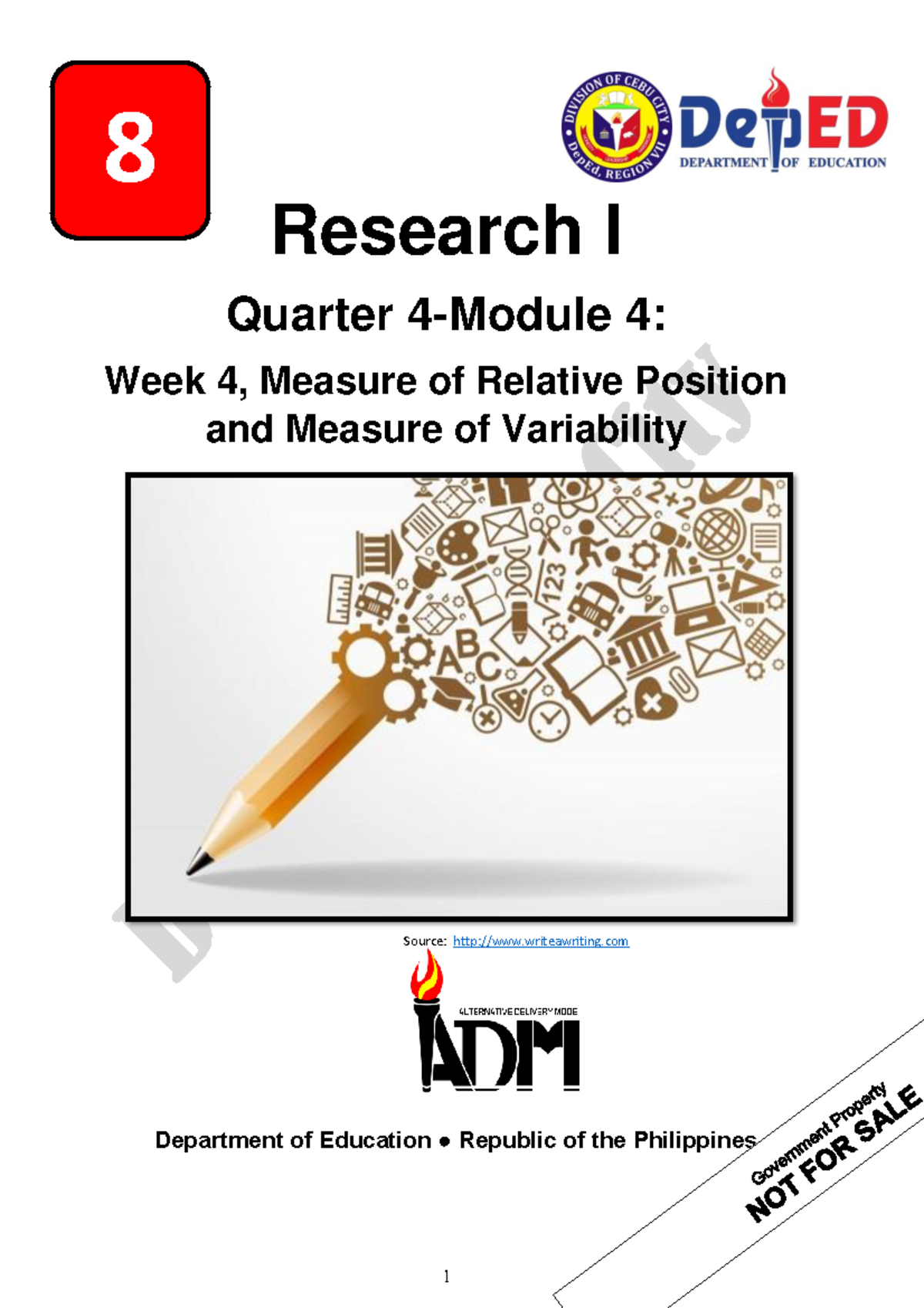M4 Q4 Measures Of Relative Position And Measures Of Variability