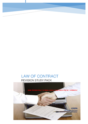 Law of contract - Sample/Example of a Suretyship Agreement - PVL3702 ...