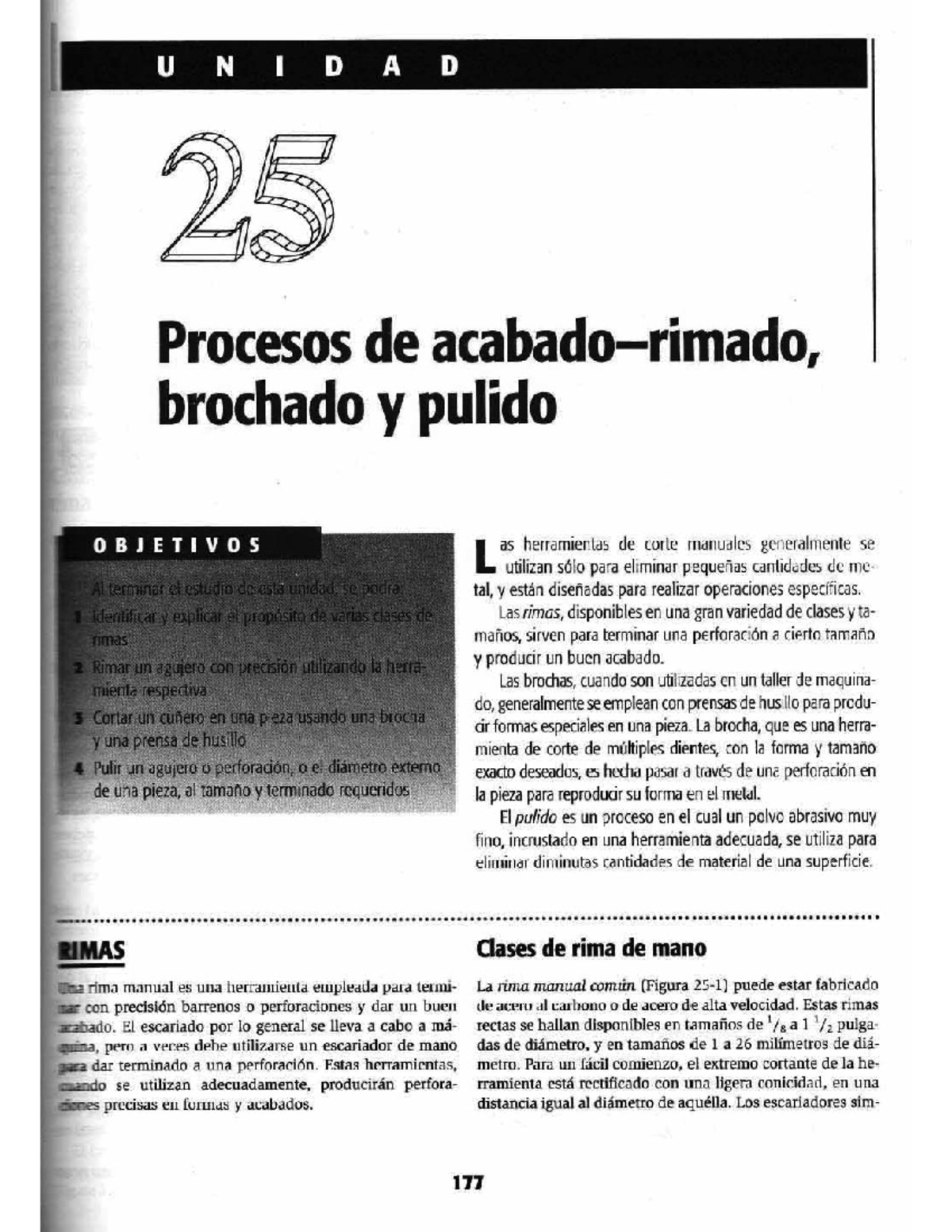Cap. 25 Procesos de Rimado, brochado y pulido - U N D Procesos de ...