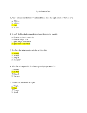 Buoyancy and Archimedes Principle Worksheet 2 - Buoyancy & Archimedes ...