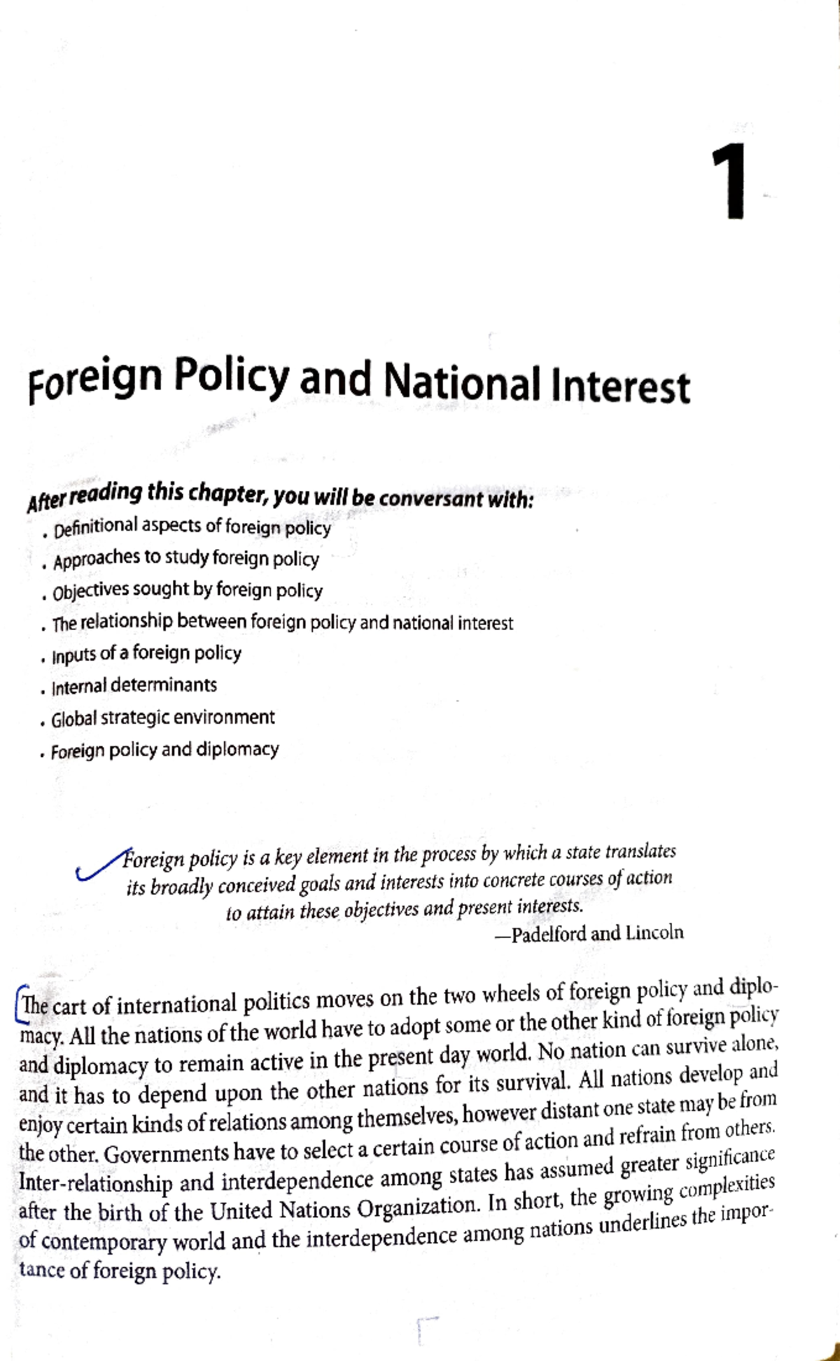 Foreign policy - pefnitional aspects of foreign policy . Approaches to ...