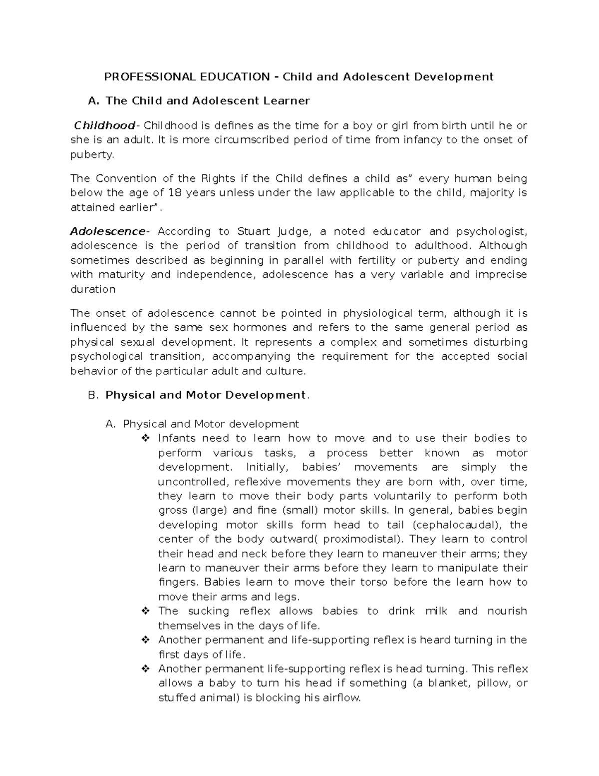 002 Child and Adolescent Development PROFESSIONAL EDUCATION Child 002-child-and-adolescent-development-professional-education-child