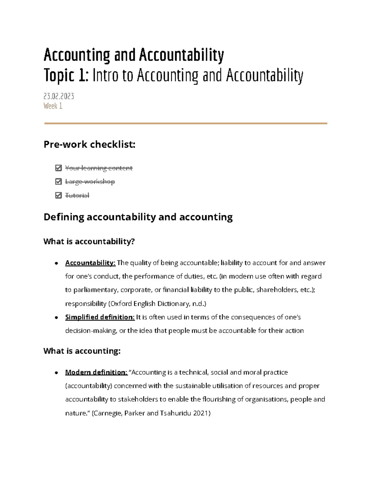 Accounting and Accountability Notes - Accounting and Accountability ...