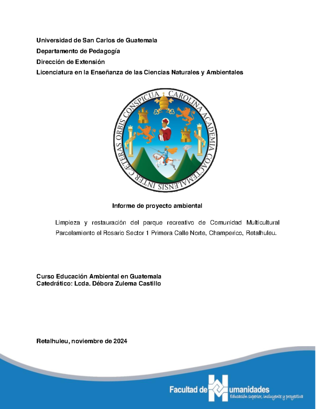 PLAN DE Diagnóstico Licda Debora Cap. IV incorporado - Universidad de ...