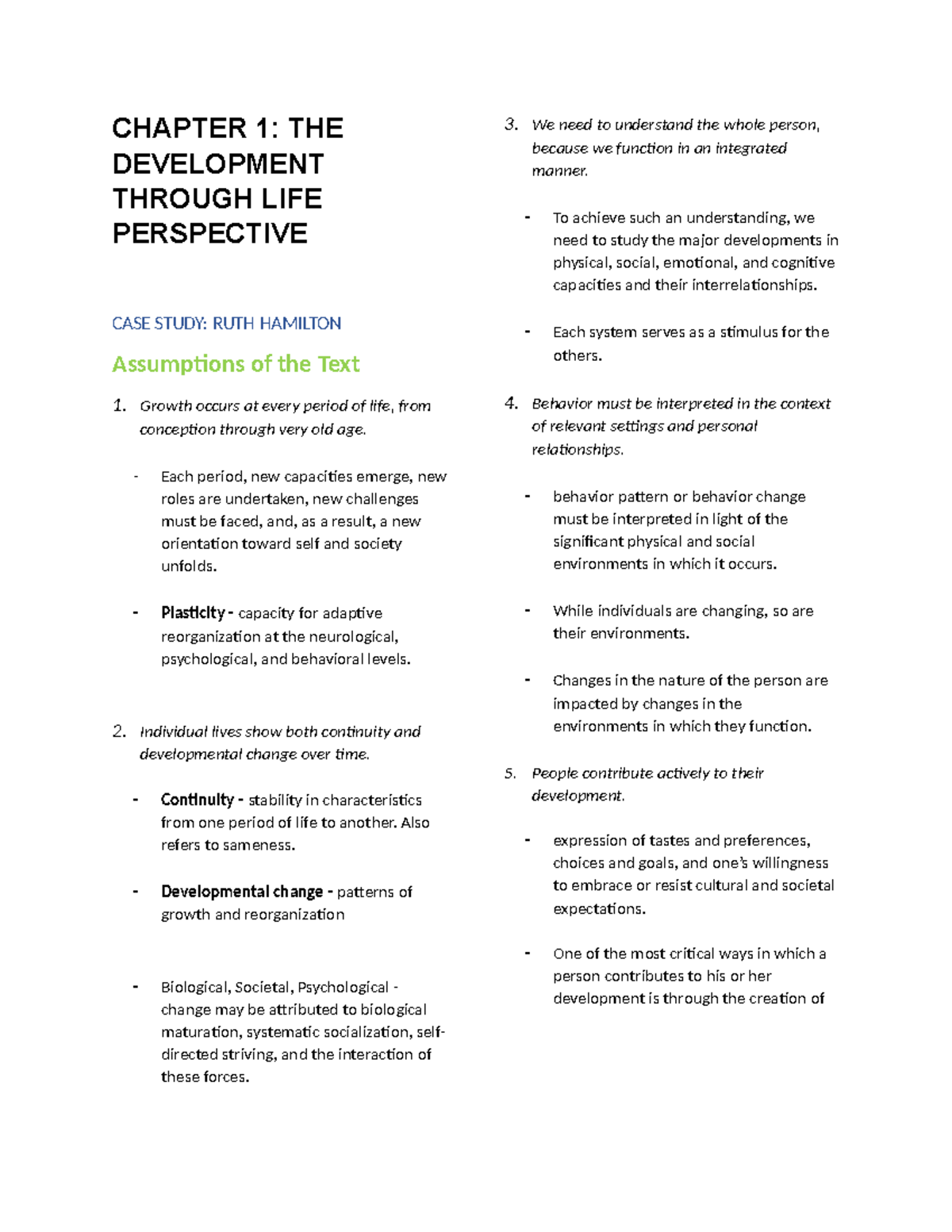 Development Through Lifespan - CHAPTER 1: THE DEVELOPMENT THROUGH LIFE ...