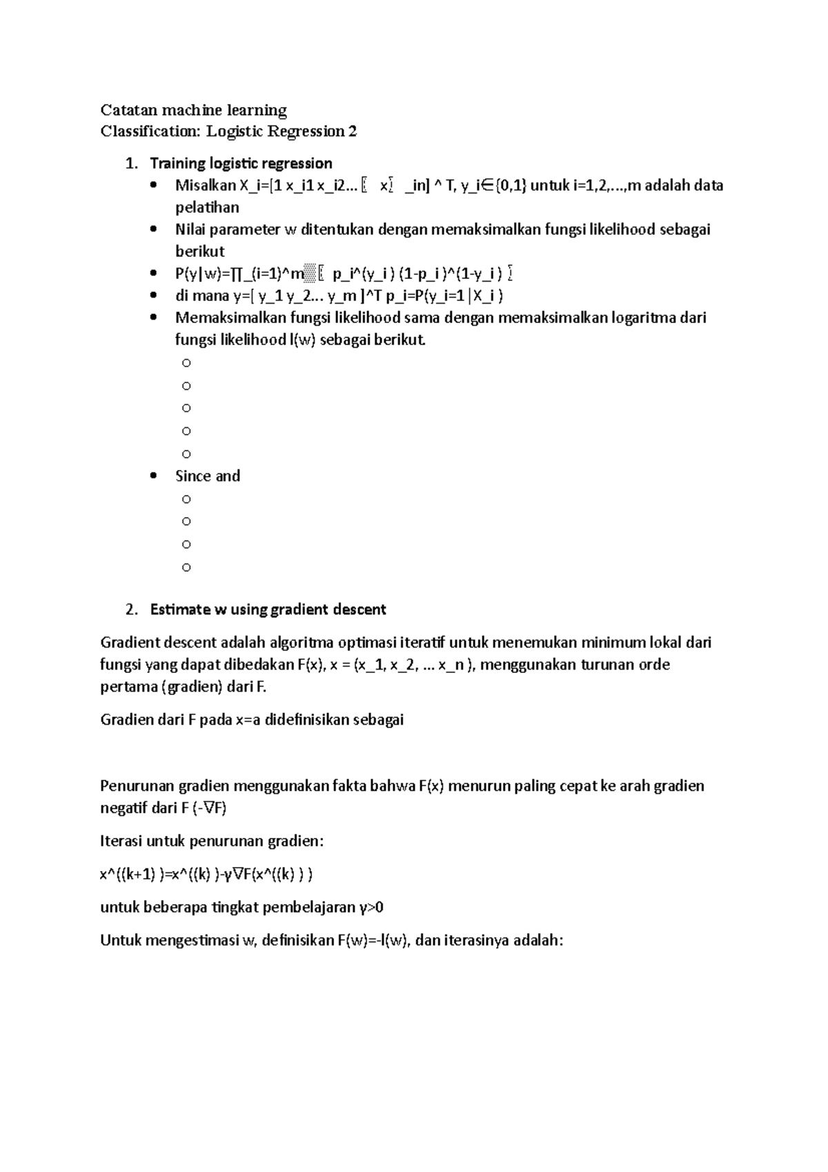 Catatan machine learning Logistic Regression 2 - Catatan machine learning Classification ...