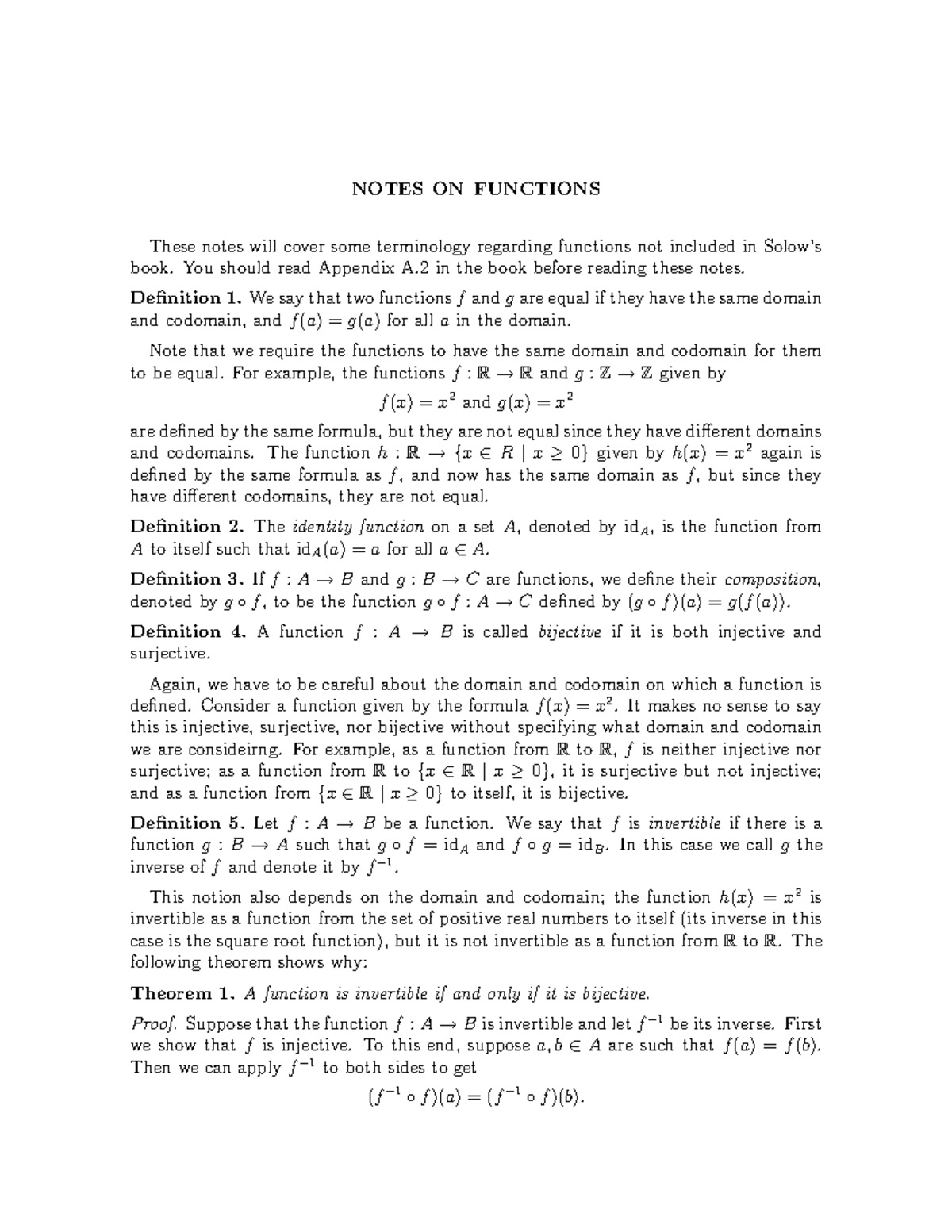 math-300-notes-on-functions-notes-on-functions-these-notes-will-cover