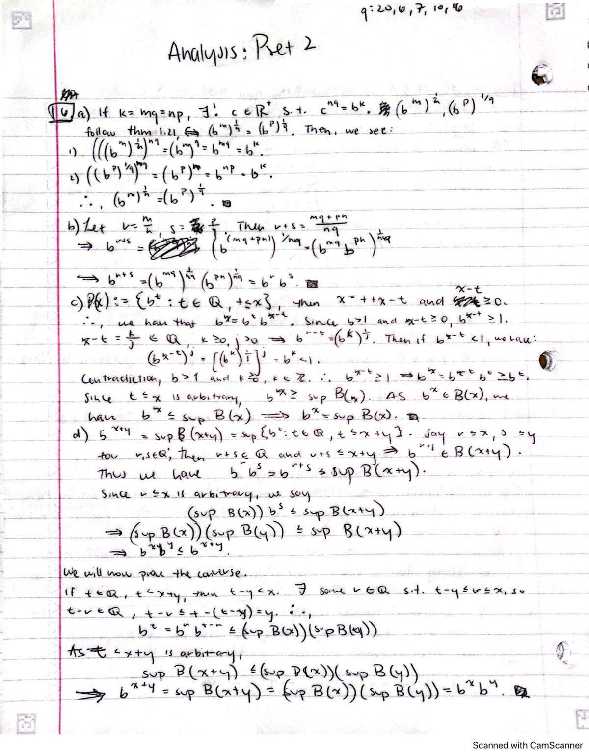 Pset 2 - analysis 1 - MATH 20310 - Studocu