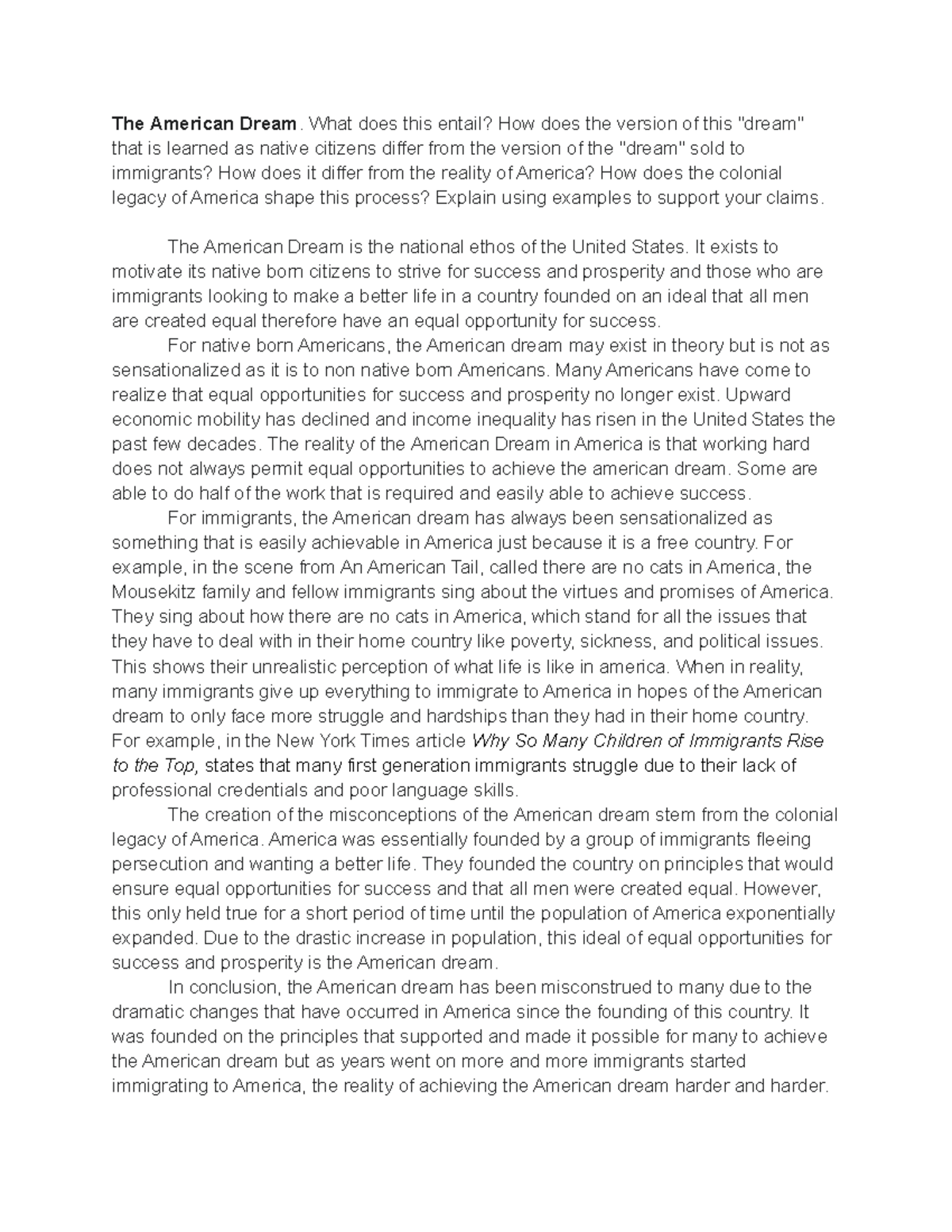 The American Dream DB - What does this entail? How does the version of ...