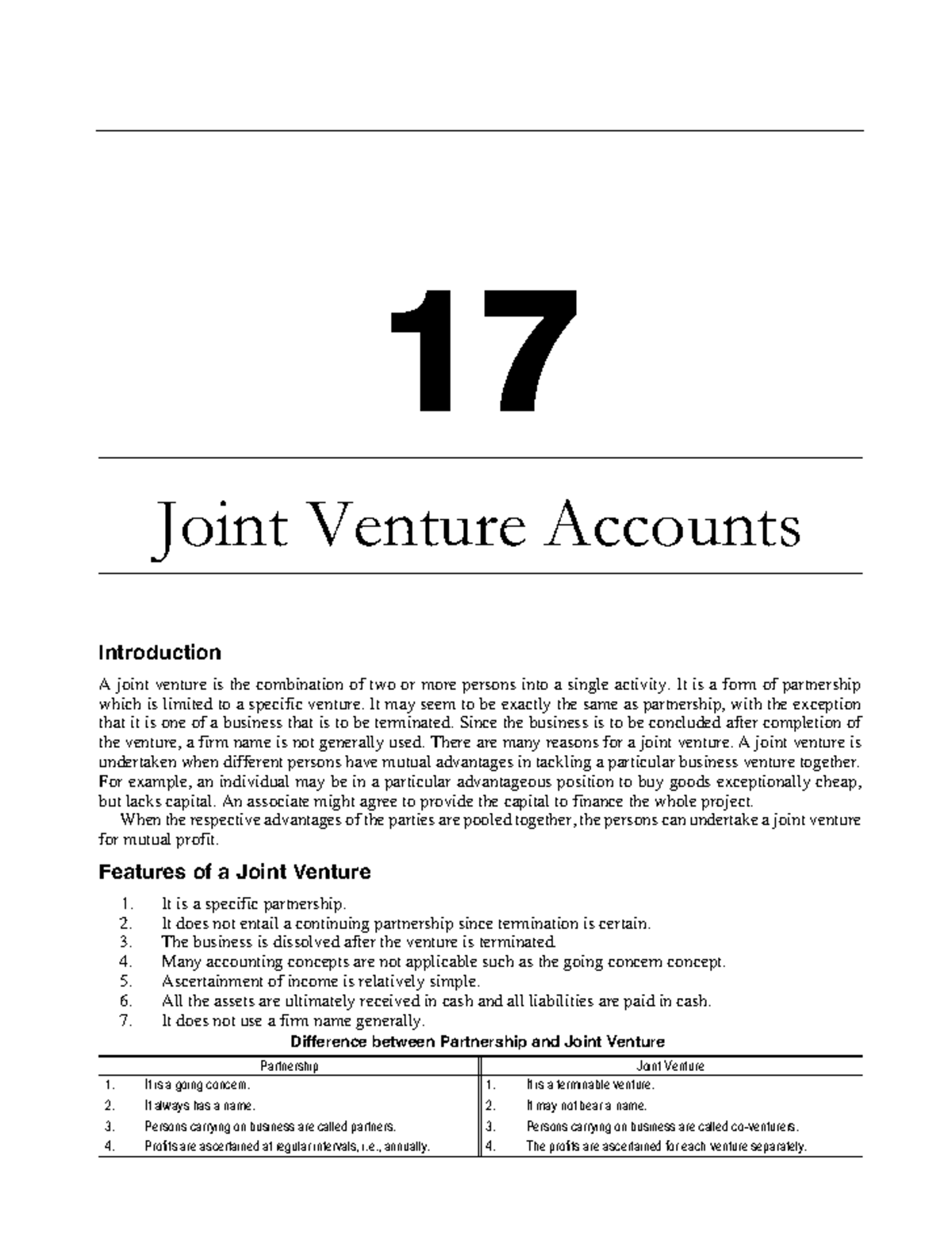 Joint Venture Accounts - Finical Accounting - Studocu