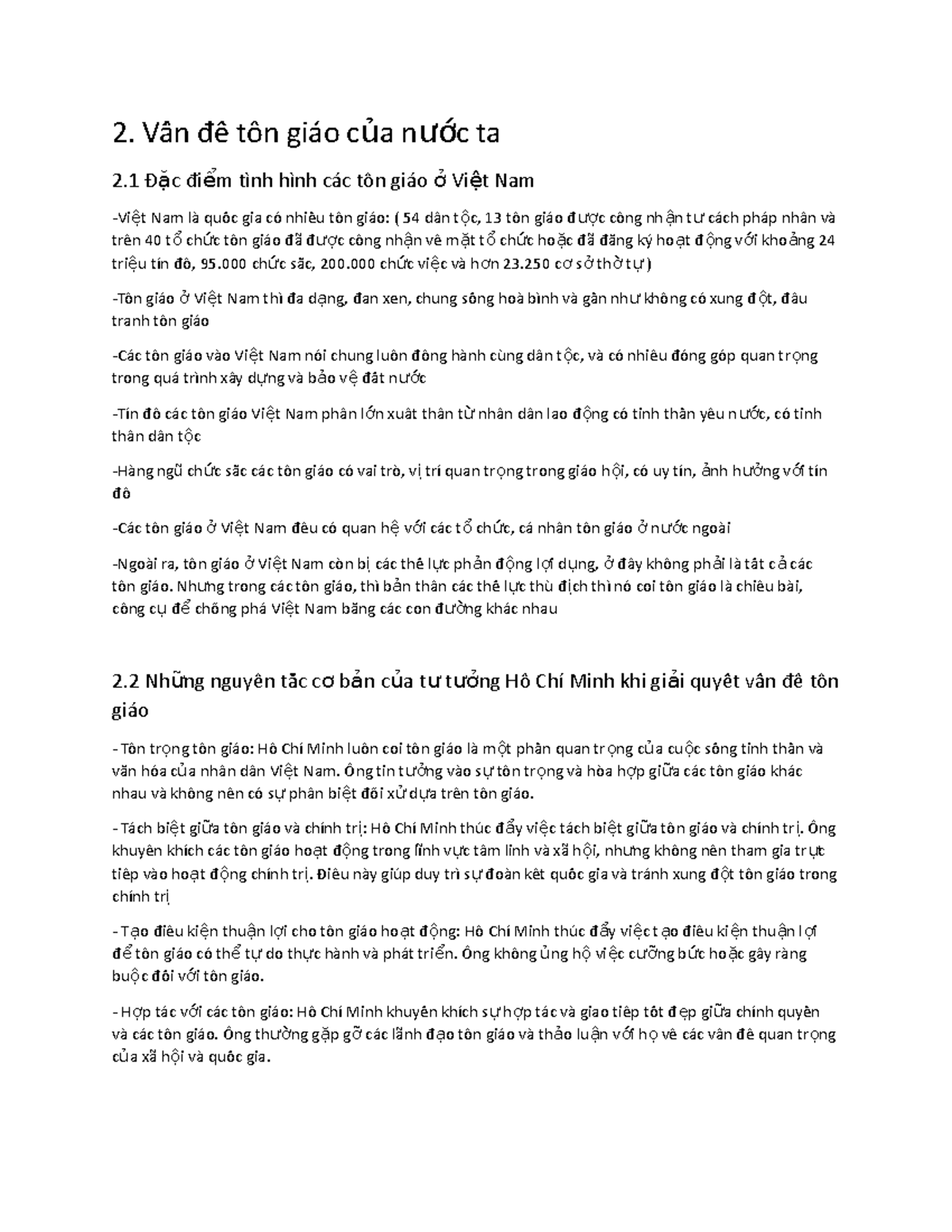 sdad sdasdas đâs - 2. Vấấn đềề tôn giáo c ủa n ước ta 2 Đ ặc đi ểm tình ...