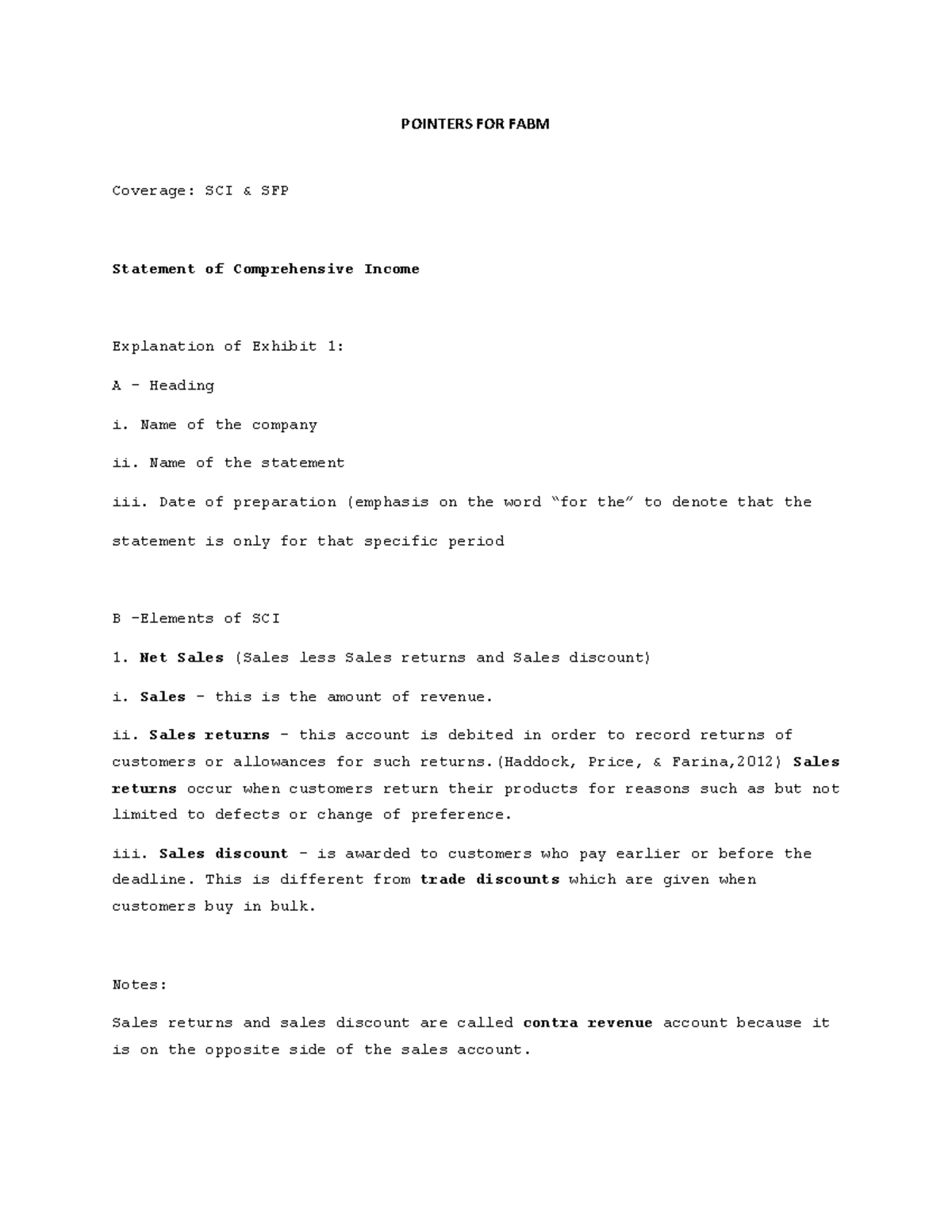Pointers FOR FABM sci sfp - POINTERS FOR FABM Coverage: SCI & SFP ...