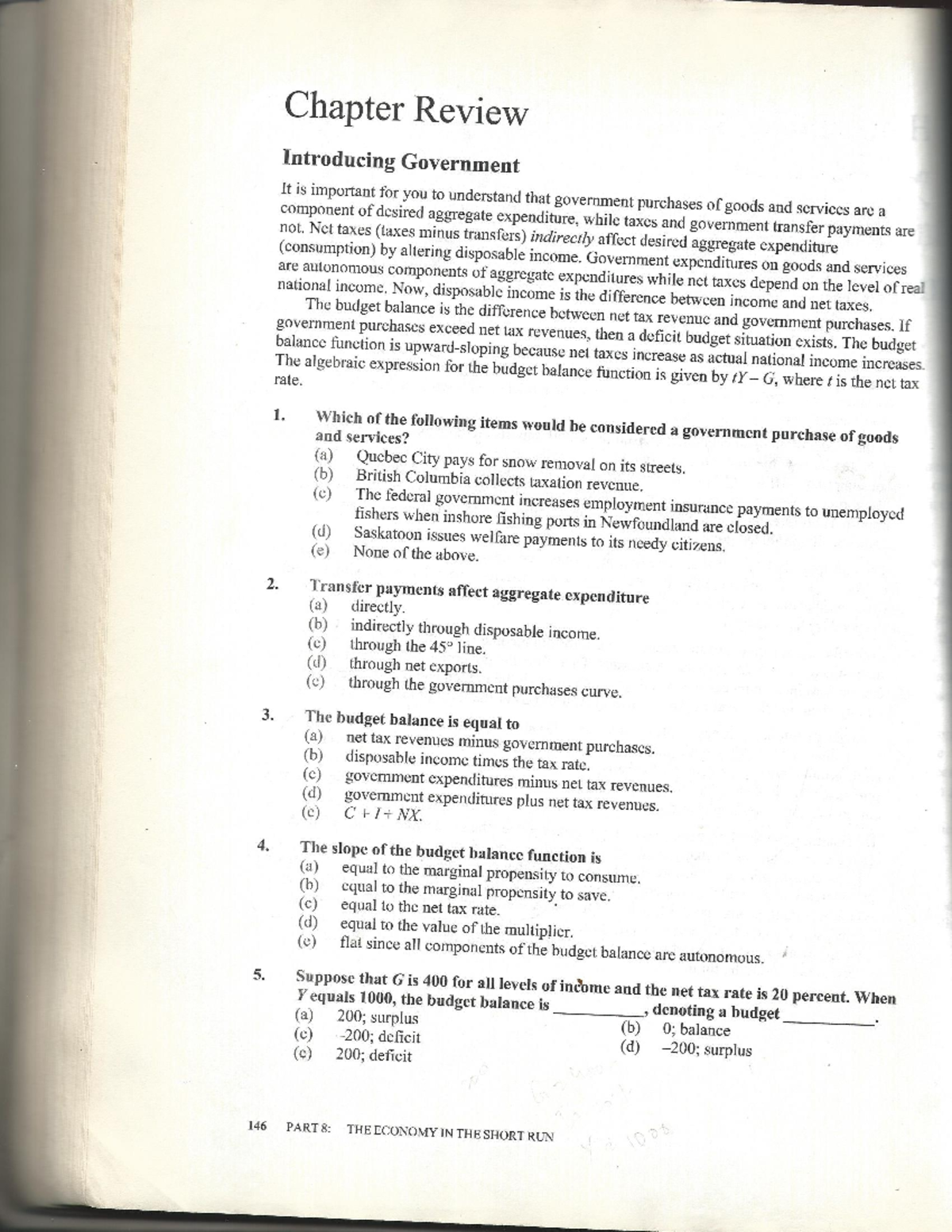 CH22 Govt Trade Qand A - Practice material for Macroeconomics - ECON ...