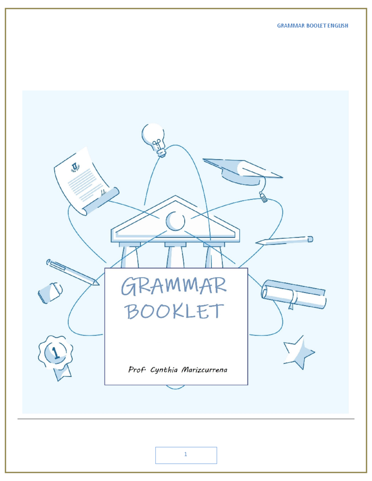 Grammar Booklet English - Tenses Grammar Review Present Tenses Simple ...