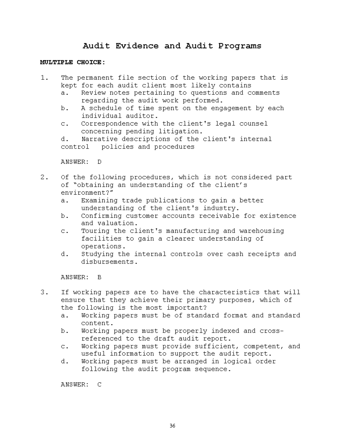 Ch05 - Audit Risk and Materiality - 36 Audit Evidence and Audit ...