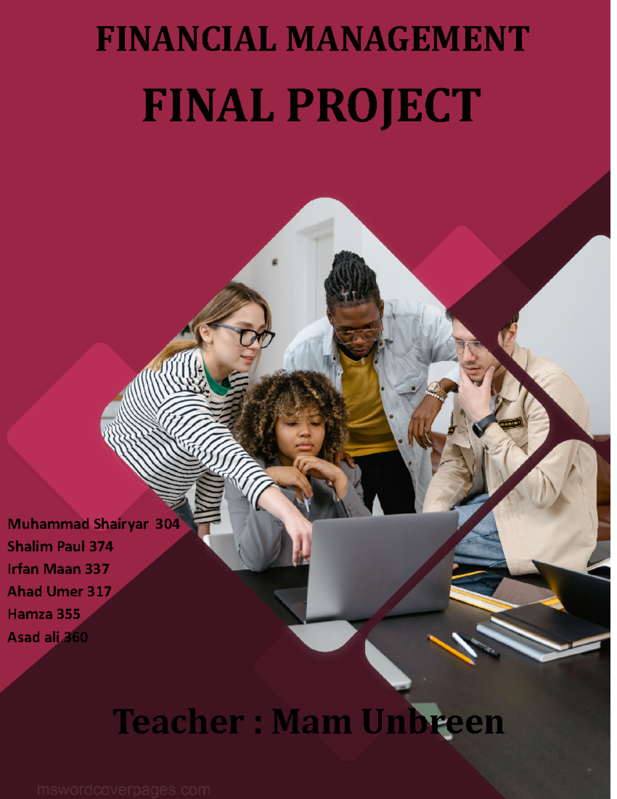 Financial Management Final Project - Teacher : Mam Unbreen FINANCIAL ...