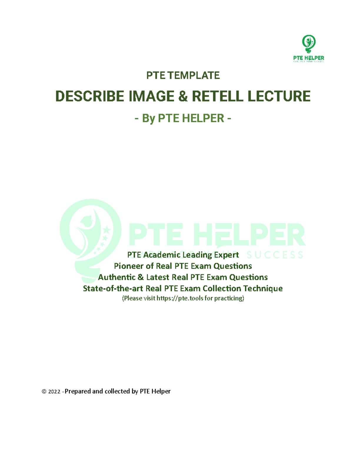 Describe Image & Retell Lecture - PTE TEMPLATE DESCRIBE IMAGE & RETELL ...