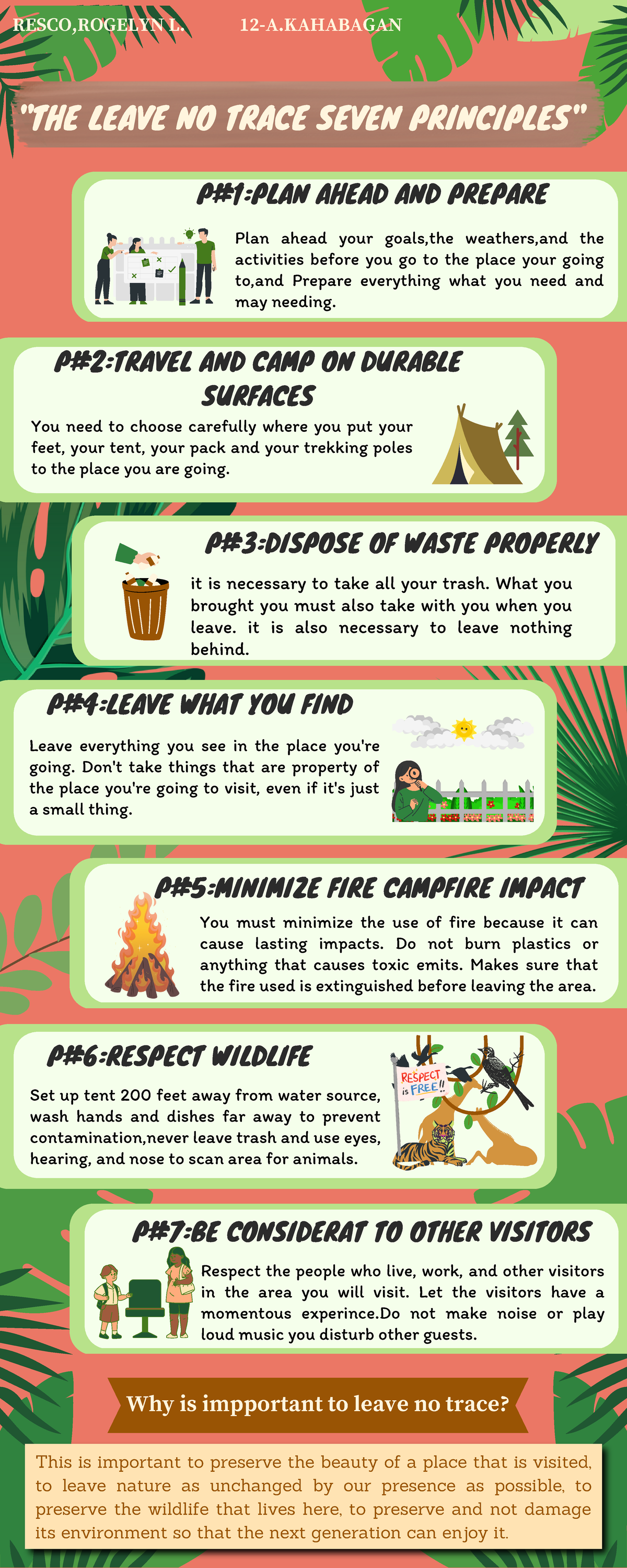 no leave seven principles - it is necessary to take all your trash ...