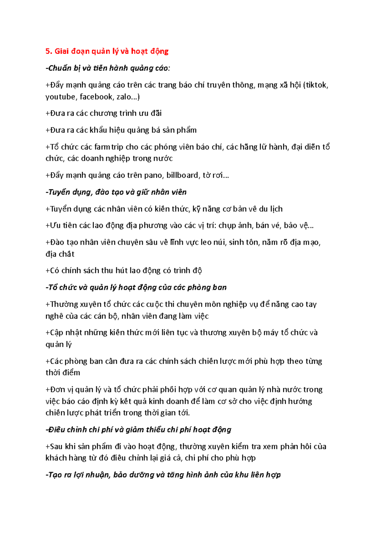 5. Giai đoạn quản lý và hoạt động - 5. Giai đo n qu n lý và ho t đ ngạ ả ạ ộ -Chu n b và tếến ...
