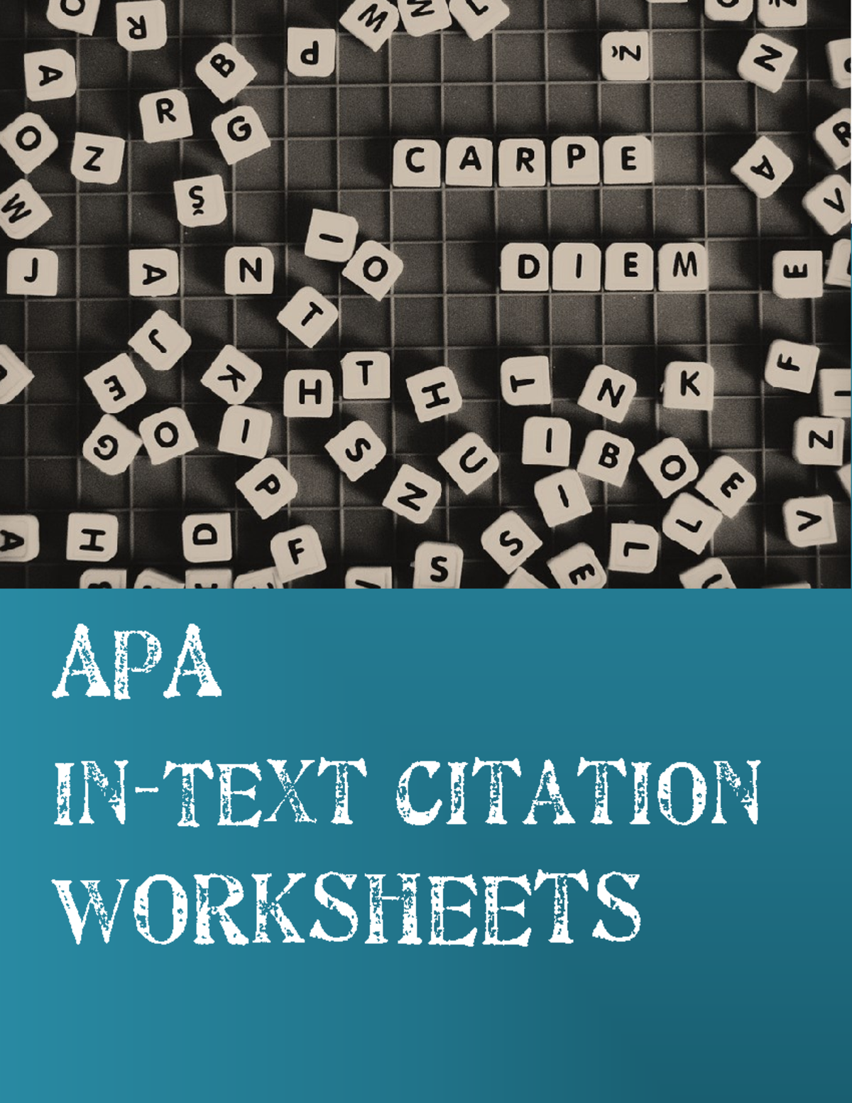 APAIn Text Citation Worksheets - APA In-Text Citation Worksheets ...