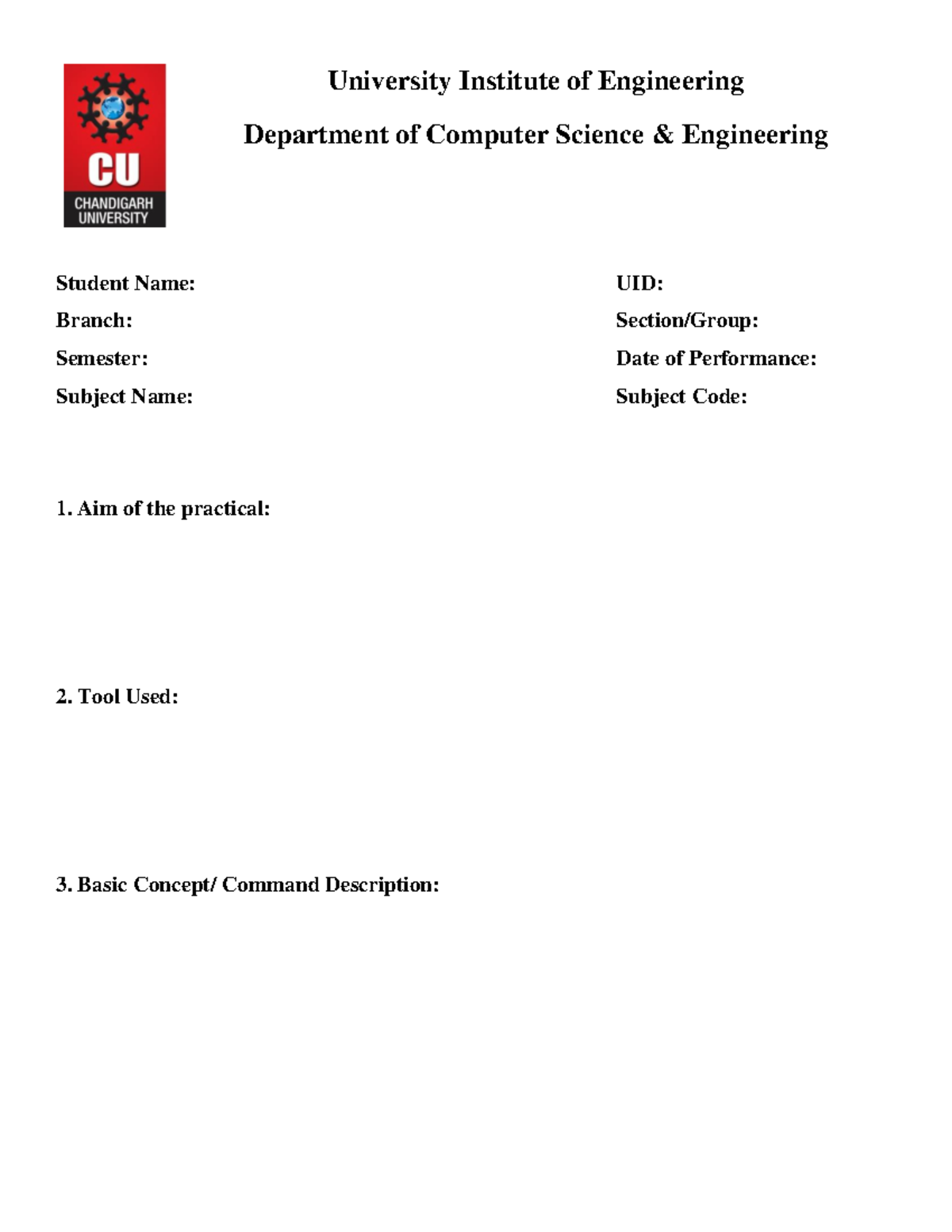 Lab Mst Worksheet Department Of Computer Science And Engineering 4270