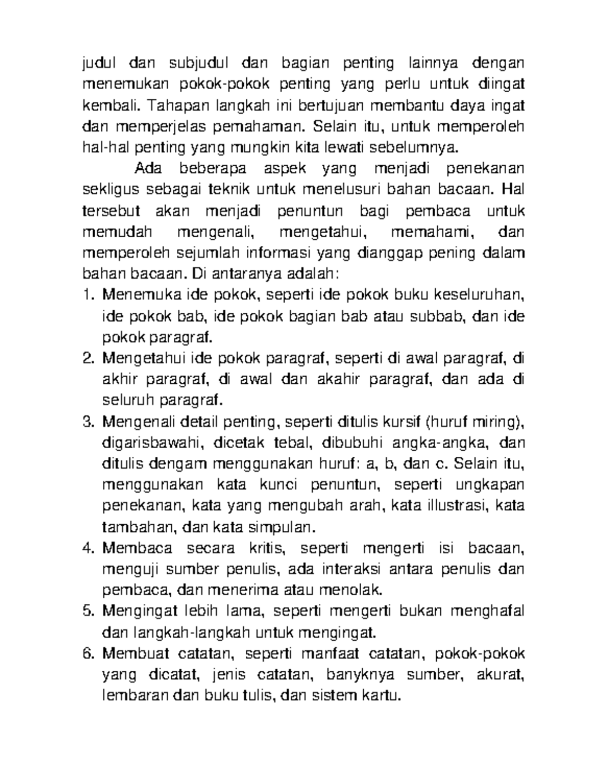 Catatan bahasa indonesia 22 - judul dan subjudul dan bagian penting ...