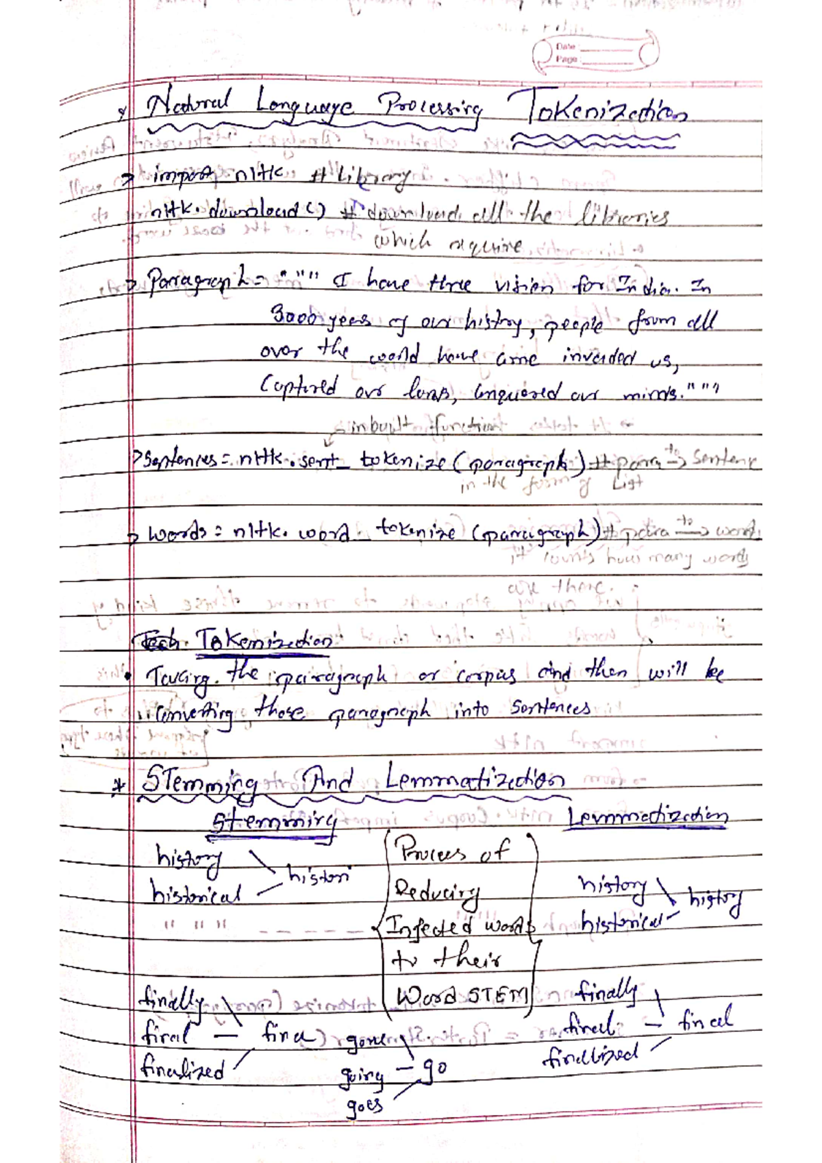 NLP Theory - nlp hand notes - Machine learning - Studocu