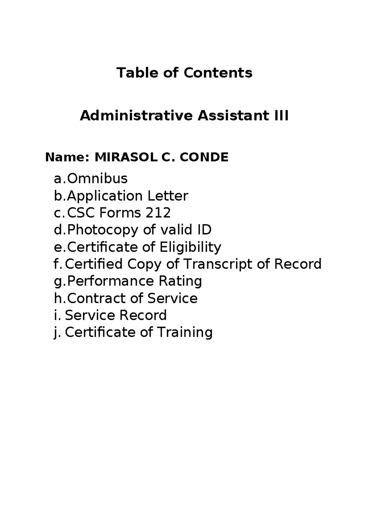 Table of Content - ELementary Education - Table of Contents ...