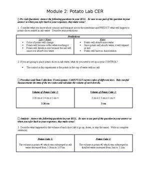 Chromatography Lab CER - Module 3 - Chromatography Lab CER Introduction ...