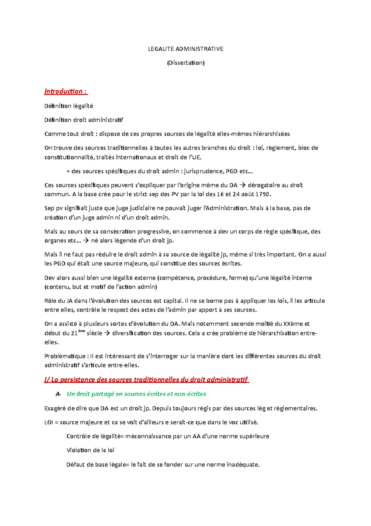 Legalite Administrative - LEGALITE ADMINISTRATIVE (Dissertation ...