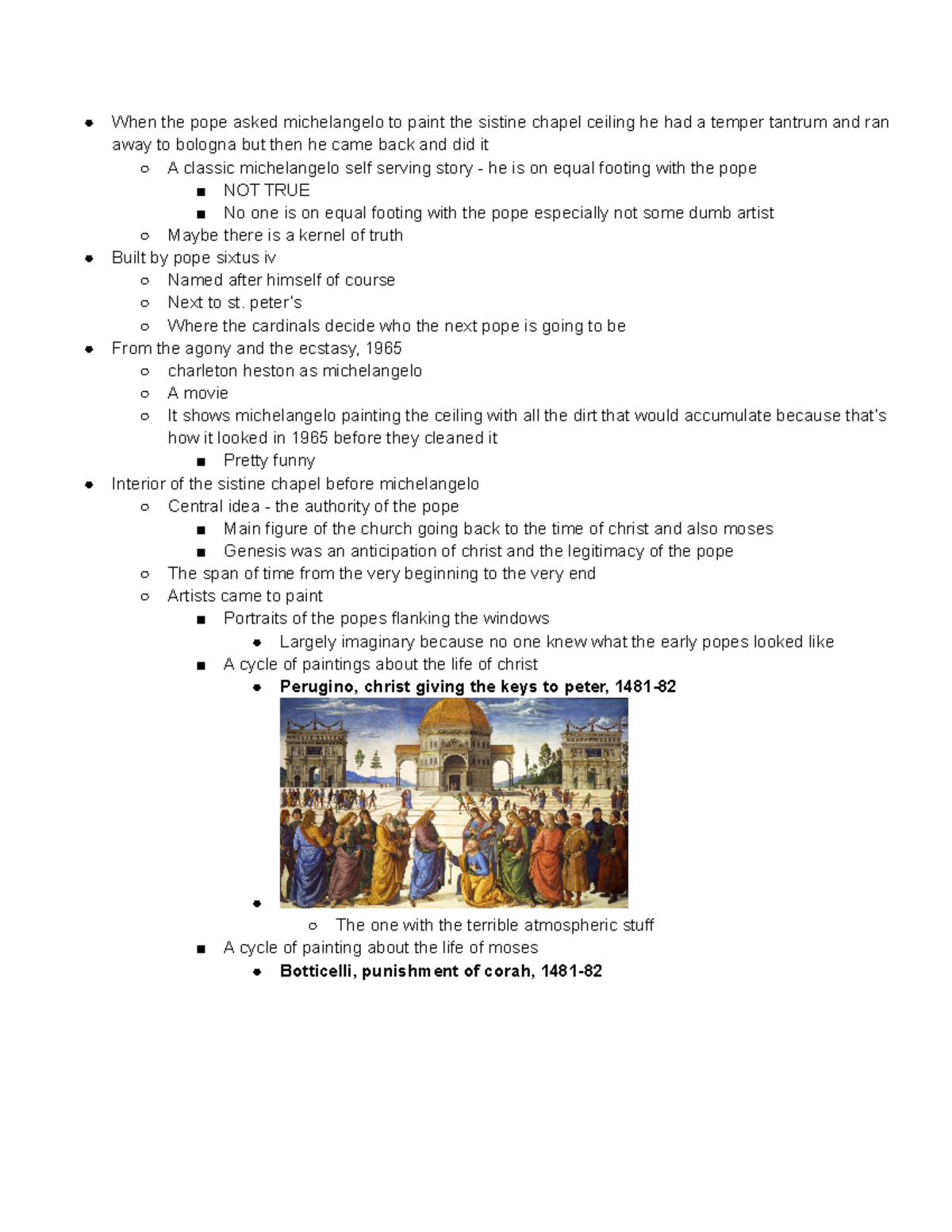 Michelangelo section 3 - When the pope asked michelangelo to paint the ...