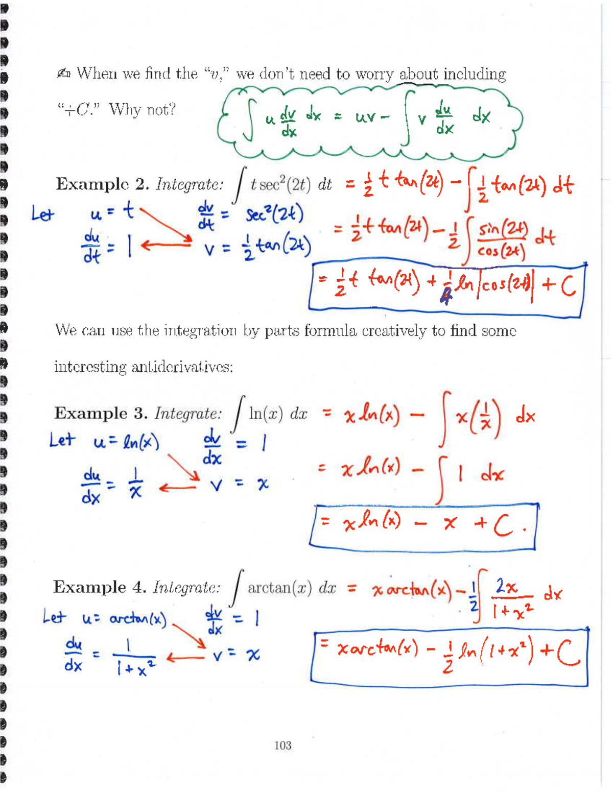 6 More Integration by Parts, Integrating Products of Trig Functions ...
